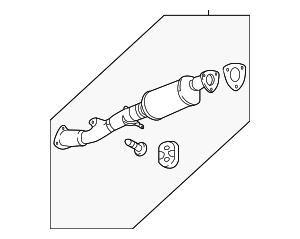 19420259 - Nitrogen Oxides Catalytic Converter with Exhaust Pipe 2016 ...
