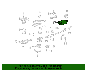 2000-2004 Toyota Avalon Muffler W/Tailpipe 17430-0A181 | OEM Parts Online