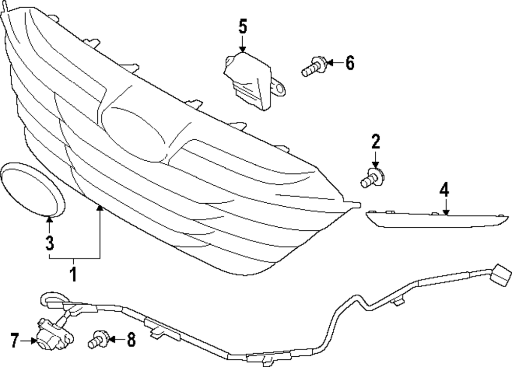 2023-2025 Subaru Legacy Grille 91121AN23A | Subaru Parts Store