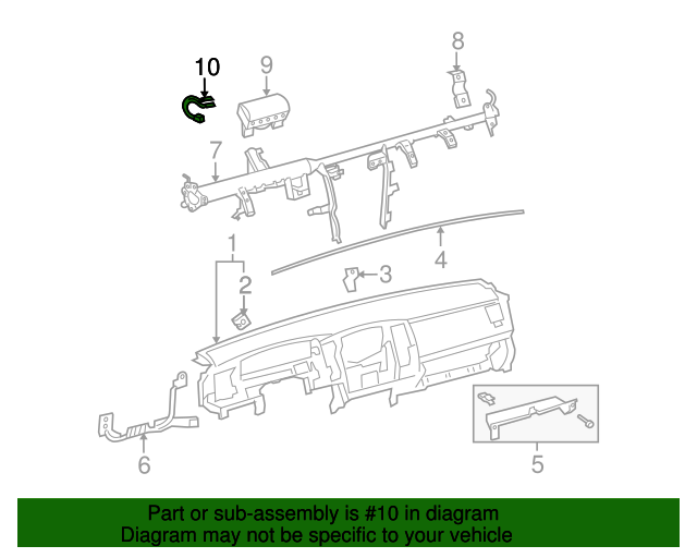82140-04010 - Air Bag Wiring Harness 2005-2015 Toyota Tacoma ...