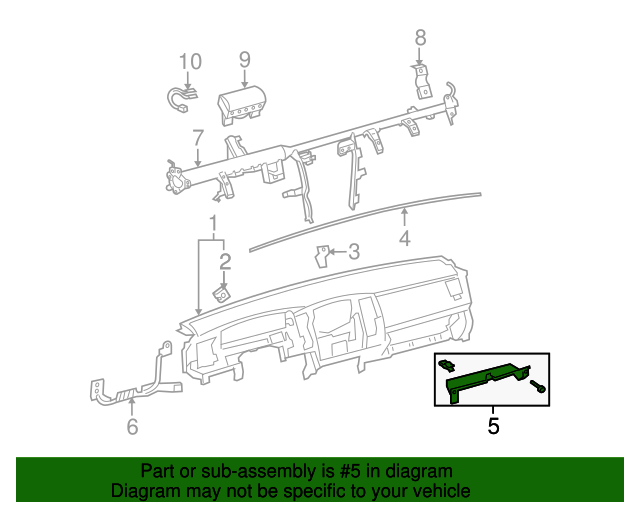 55045-04041 - Lower Panel - 2005-2015 Toyota Tacoma | nashuatoyota