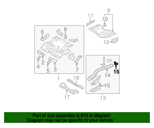 2003-2008 Mazda 6 Bumper Bracket GK2A-53-89XB | Mazda-Parts
