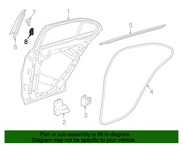 000-998-49-85 - Door Applique Nut 2014-2024 Mercedes-Benz | Mercedes ...