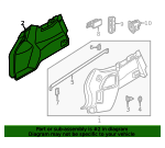 2019-2022 Volvo Side Trim Panel - Driver's Side (LH) 31440891 ...