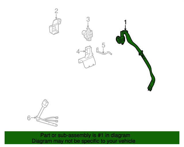 2013 Chevrolet Corvette Blue Driver Seat Belt with Retractor 19260682 ...