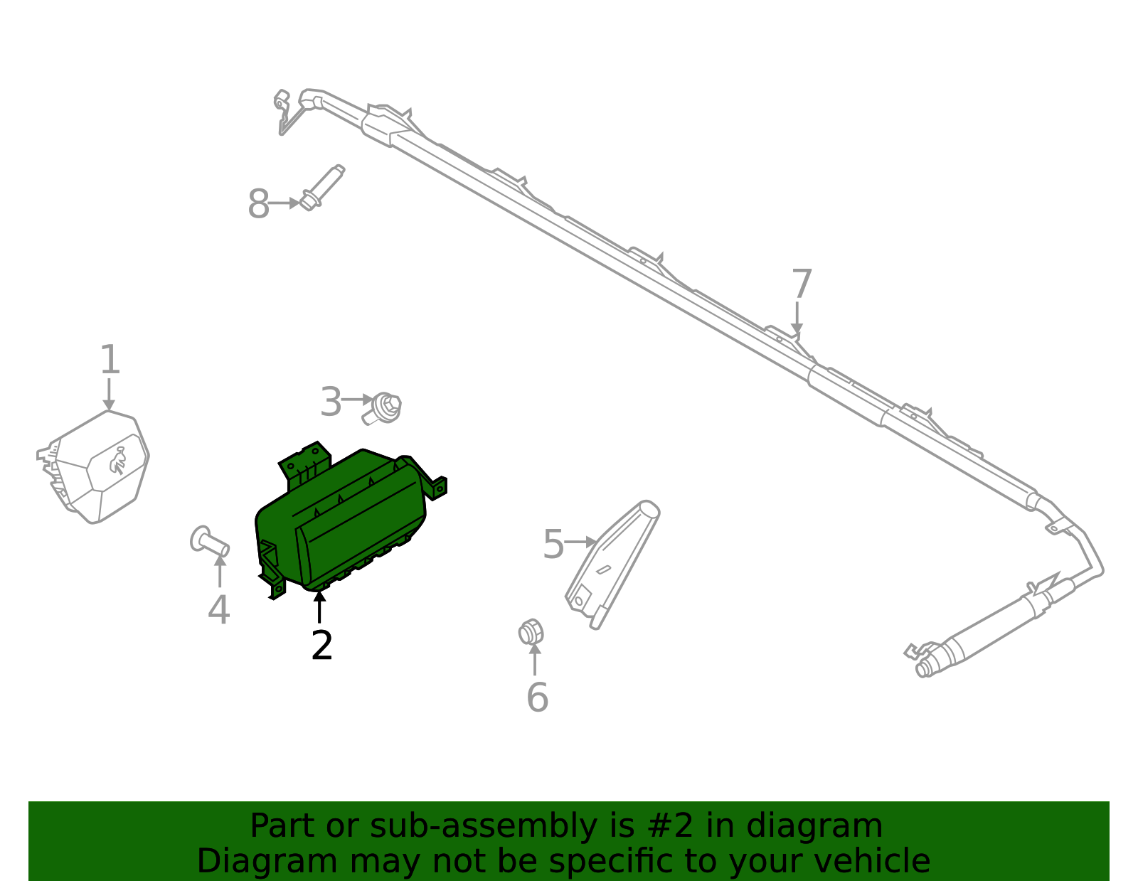 2022-2024 Ford Bronco Passenger Air Bag M2DZ-78044A74-C | OEM Parts Online
