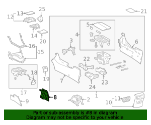 2019-2024 Toyota Front Panel 58816-0R030-C0 | Toyota Parts Center