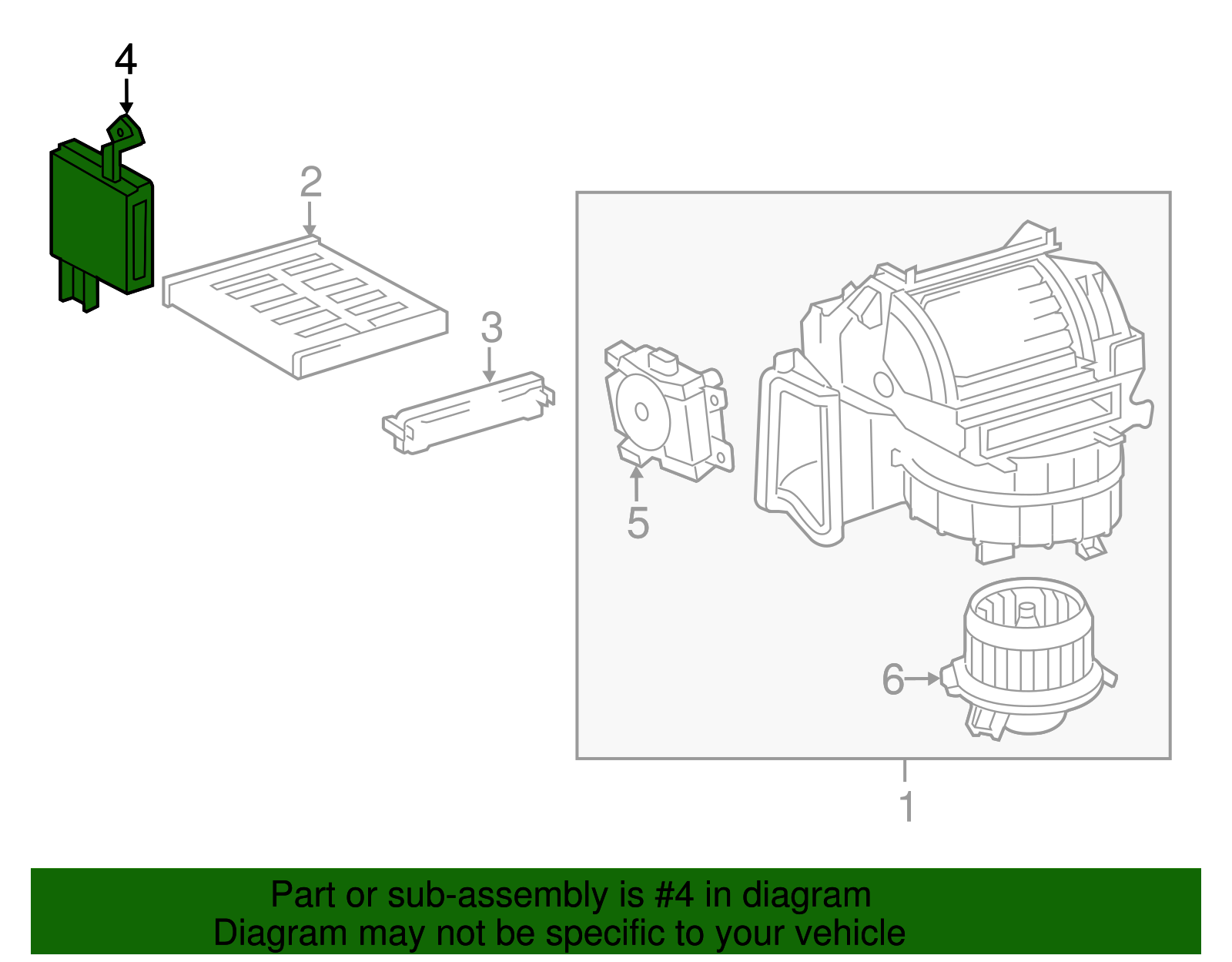 2012-2013 Toyota Camry HVAC Control Module 88650-06491 | Toyota Parts ...