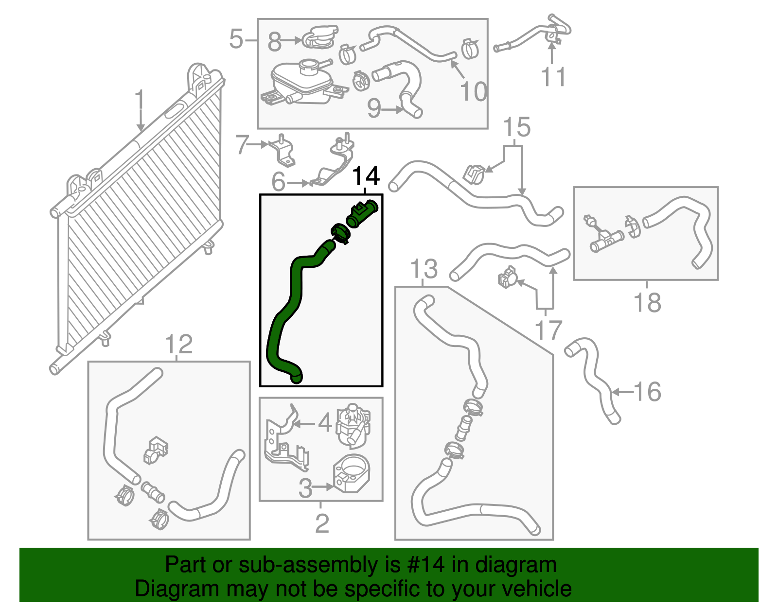 21501-3JV1C - Inlet Hose 2014-2017 Infiniti QX60 | AutoNation Parts
