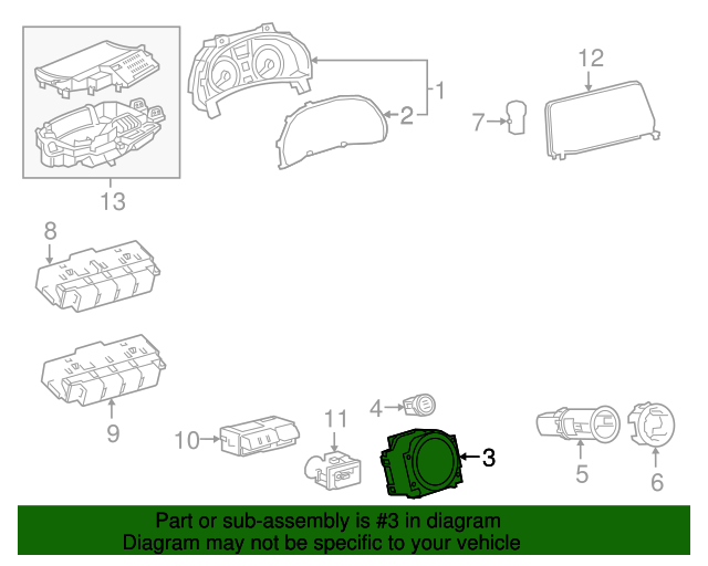 2020-2022 Lexus Clock 83910-48121 | OEM Parts Online