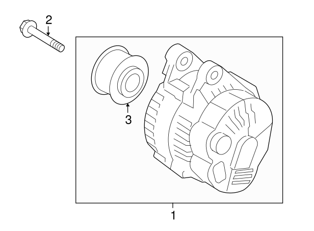 37321-25201 - Alternator Pulley 2009-2014 Hyundai | AutoNationParts.com