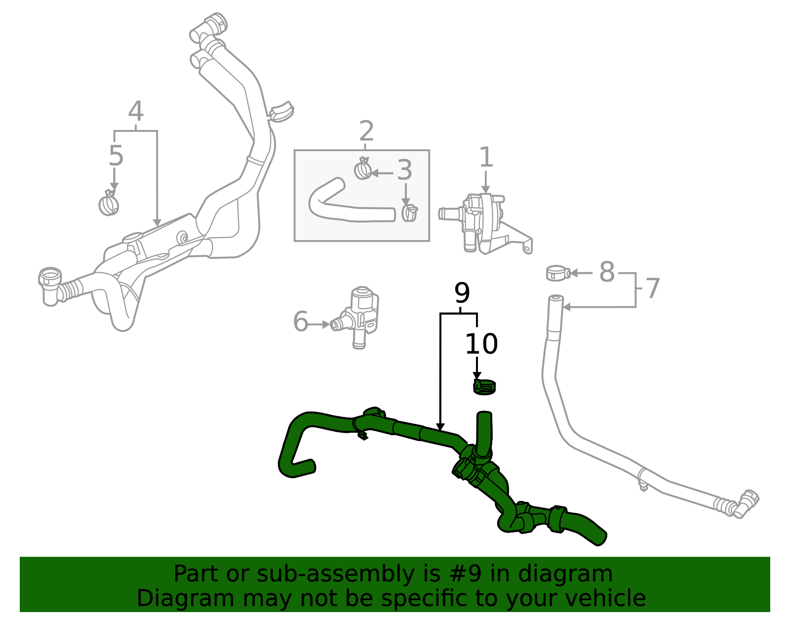 2021-2025 Ford F-150 Upper Hose ML3Z-8260-L | OEM Parts Online