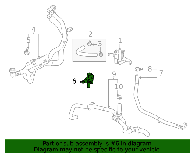 Genuine OEM Ford Part - HVAC Heater Control Valve JL3Z-18495-F ...