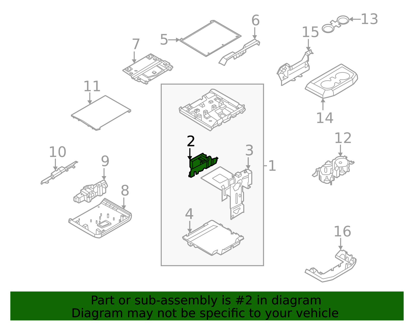 ML3Z-15045G38-AA - Center Console Latch 2021-2025 Ford | Big 3 Auto Parts
