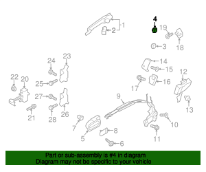 1990-2021 Mazda Grommet BF67-51-261 | OEM Parts Online