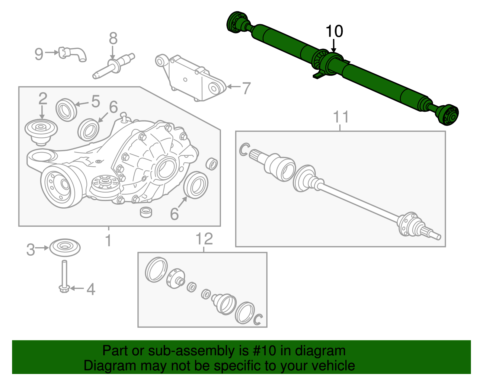 2017-2021 Jaguar F-Pace Drive Shaft Assembly T4A1864 | OEM Parts Online