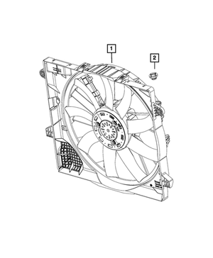 2018-2025 Jeep Radiator Cooling Fan Module 68272755AD | My Mopar Parts