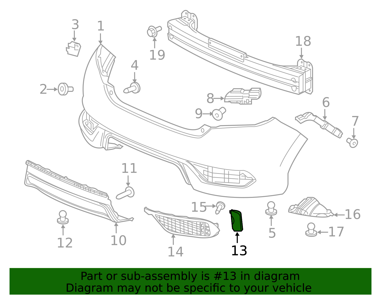 33555-TBA-A01 - Reflector Panel 2016-2021 Honda Civic | Honda Parts Online