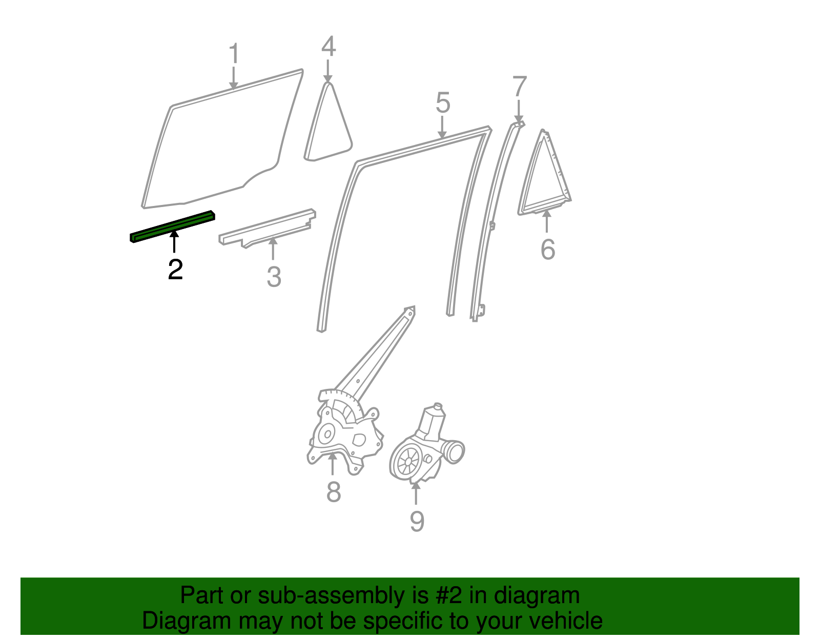 2000-2025 Toyota Lift Channel Filler 69975-0R020 | Toyota Parts Center