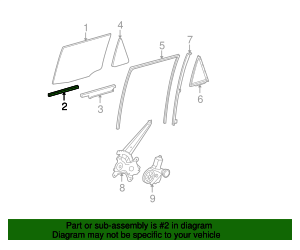 69975-0R020 - Lift Channel Filler - 2000-2024 Toyota | OEM Genuine ...