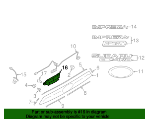91111FL04A - Molding - 2017-2020 Subaru Impreza | World OEM Parts Subaru
