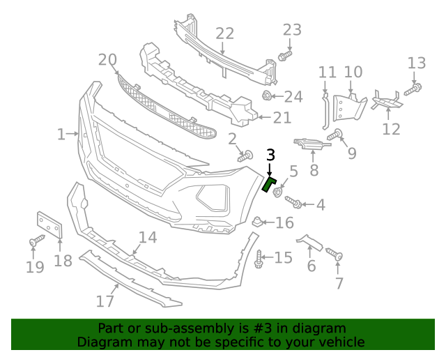 2019-2020 Hyundai Santa Fe Inner Bracket 86527-S2000 | OEM Parts Online