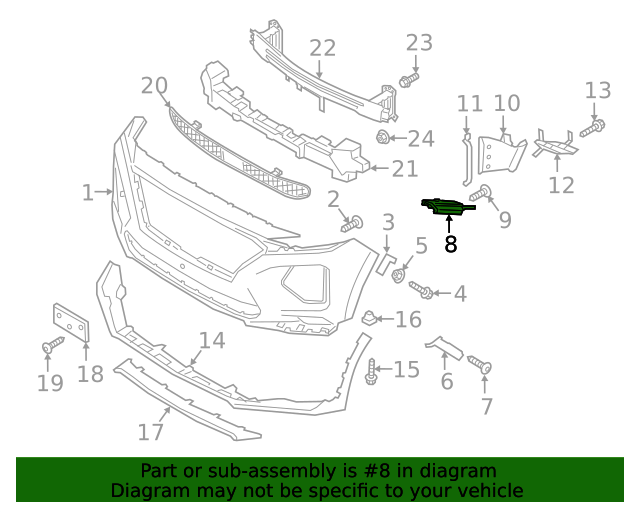 Genuine Inner Reinforced for 2019-2020 Hyundai Santa Fe | Part# 86556 ...