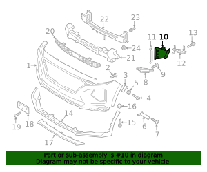 86542-S2000 - Air Duct - 2019-2020 Hyundai Santa Fe | World OEM Parts ...