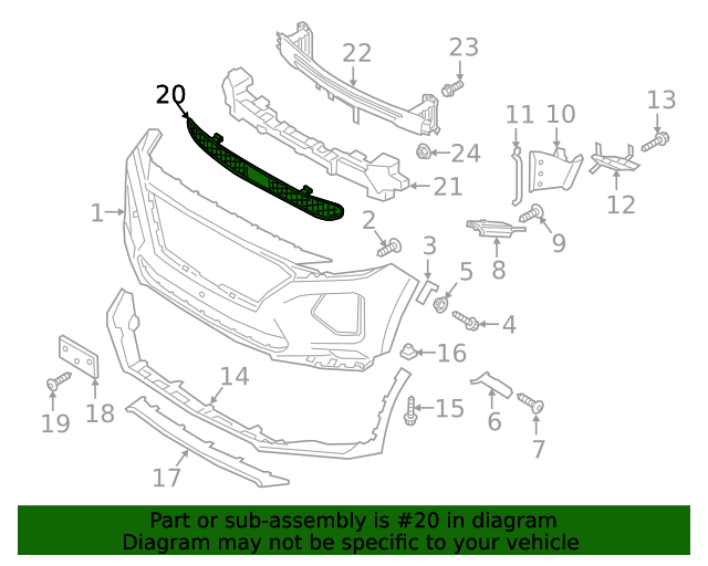 86531-S2010 - Grille 2019-2020 Hyundai Santa Fe | AutoNationParts.com