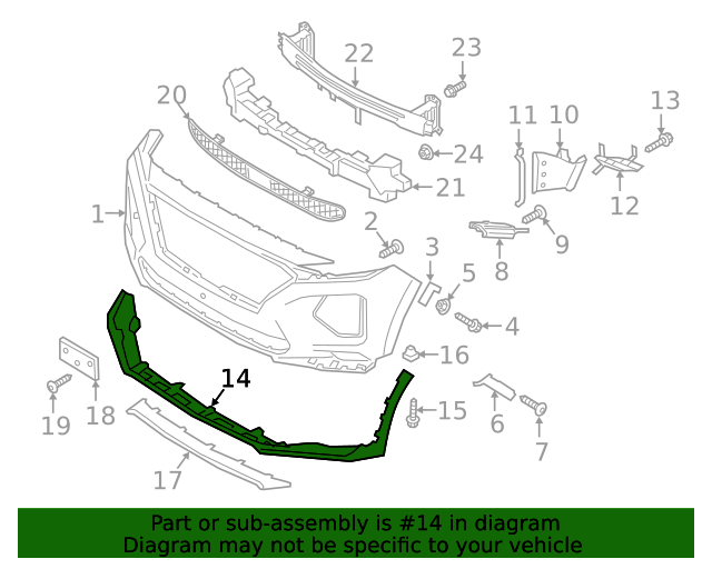 2019-2020 Hyundai Santa Fe Lower Cover 86512-S2000 | OEM Parts Online