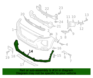 2019-2020 Hyundai Santa Fe Lower Cover 86512-S2000 | OEM Parts Online