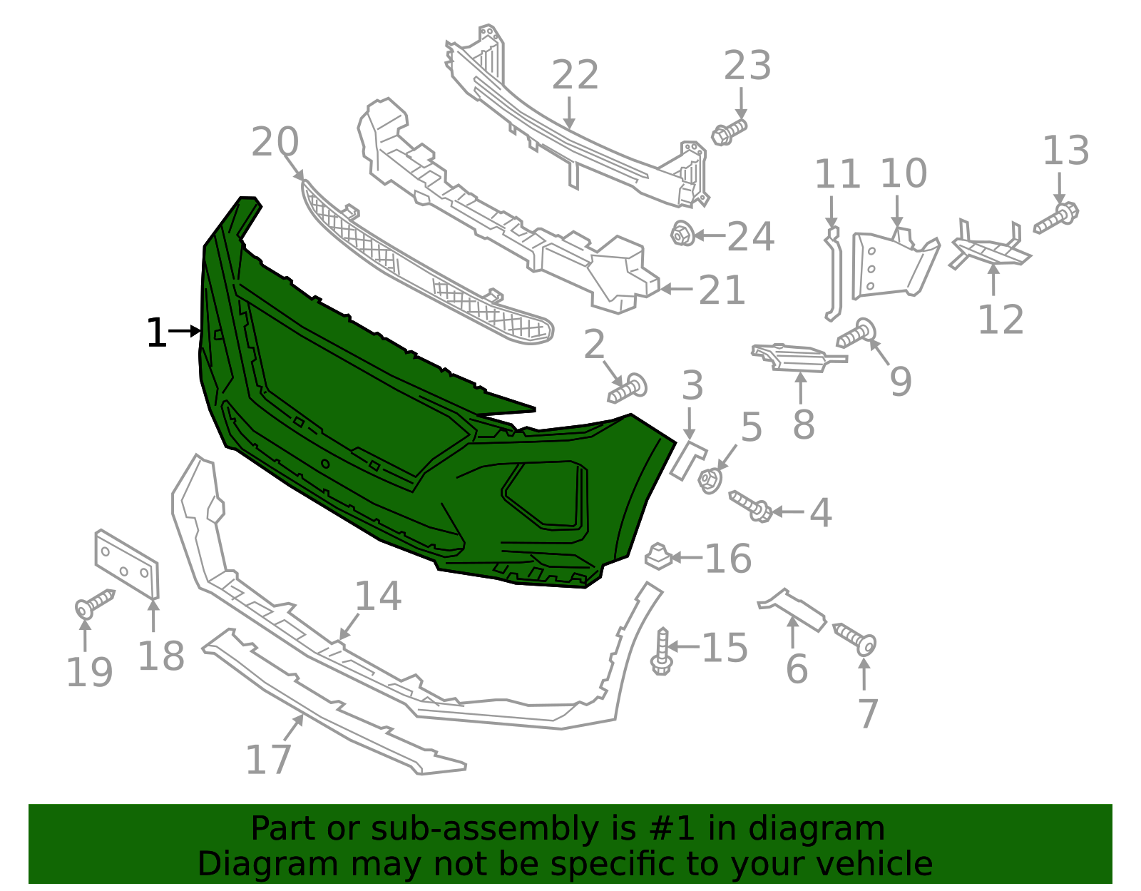 2019-2020 Hyundai Santa Fe Bumper Cover 86511-S2000 | OEM Parts Online