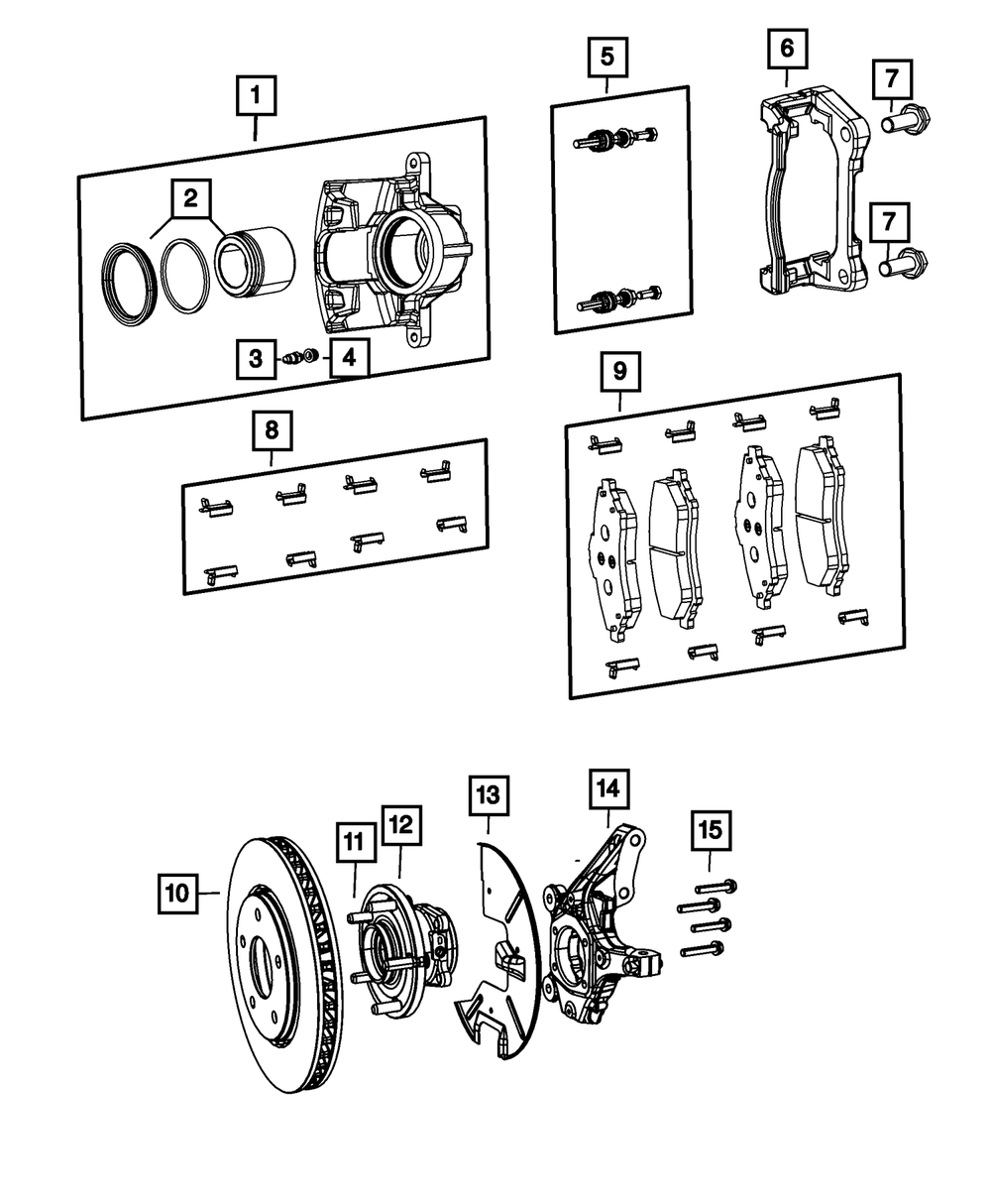 2012-2020 Mopar Disc Brake Caliper Adapter 68144154AA | My Mopar Parts