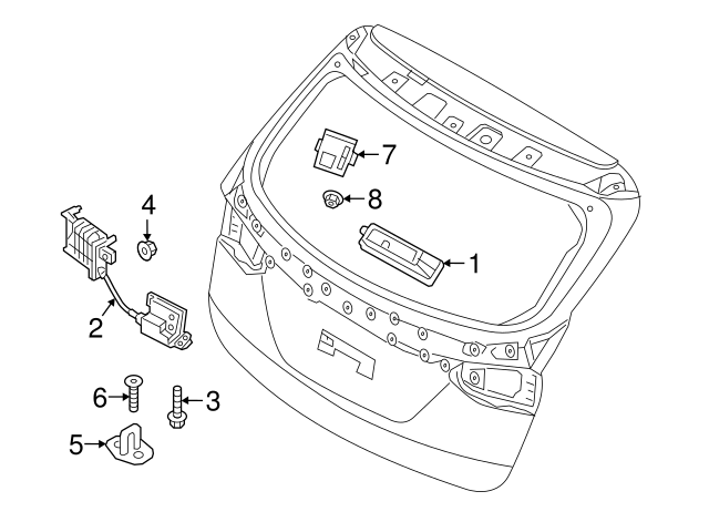 2015-2018 Hyundai Santa Fe Sport Handle, Outside 81260-2W500 | OEM ...