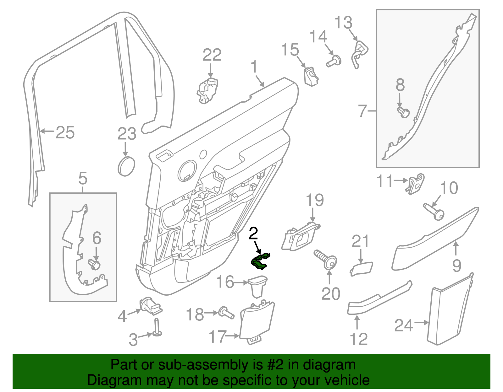 Genuine Door Trim Panel Clip for 2013-2023 Land Rover | Land Rover Part ...