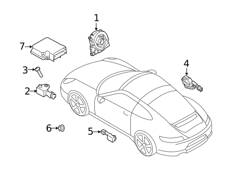 Air Bag Components for 2022 Porsche 911 | OEM Parts Online