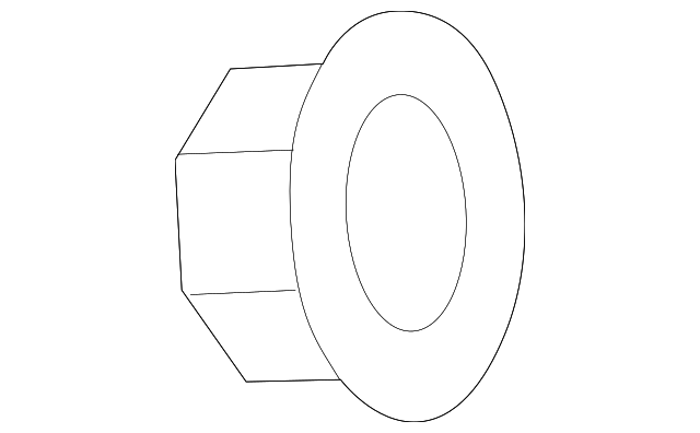 1995-2024 Porsche Side Impact Sens Nut N-107-370-01 | Sunset Porsche Parts