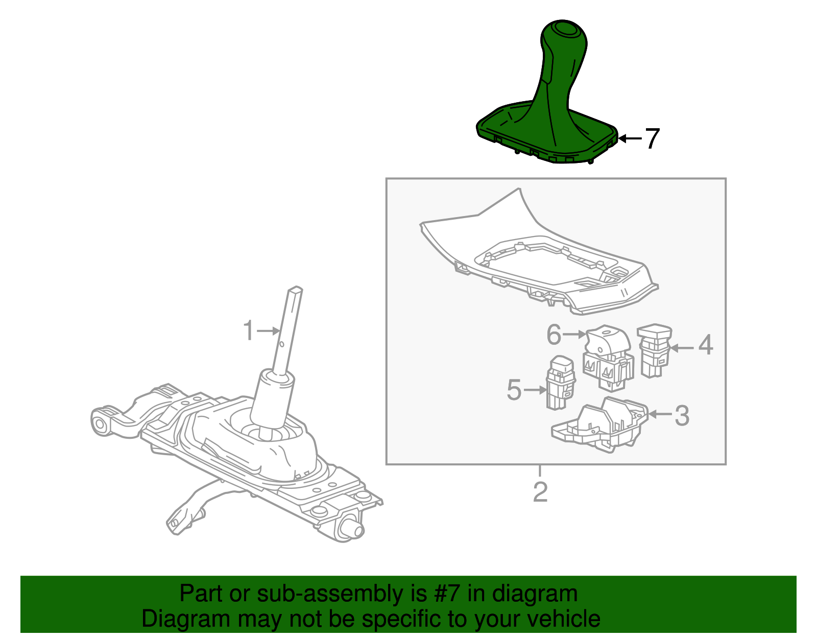 2016-2019 Cadillac ATS Jet Black Manual Transmission Control Lever Knob ...