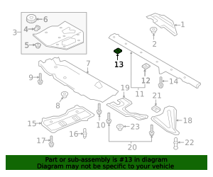 2018-2024 Audi Liner Nut N-904-953-01 | Audi USA Parts