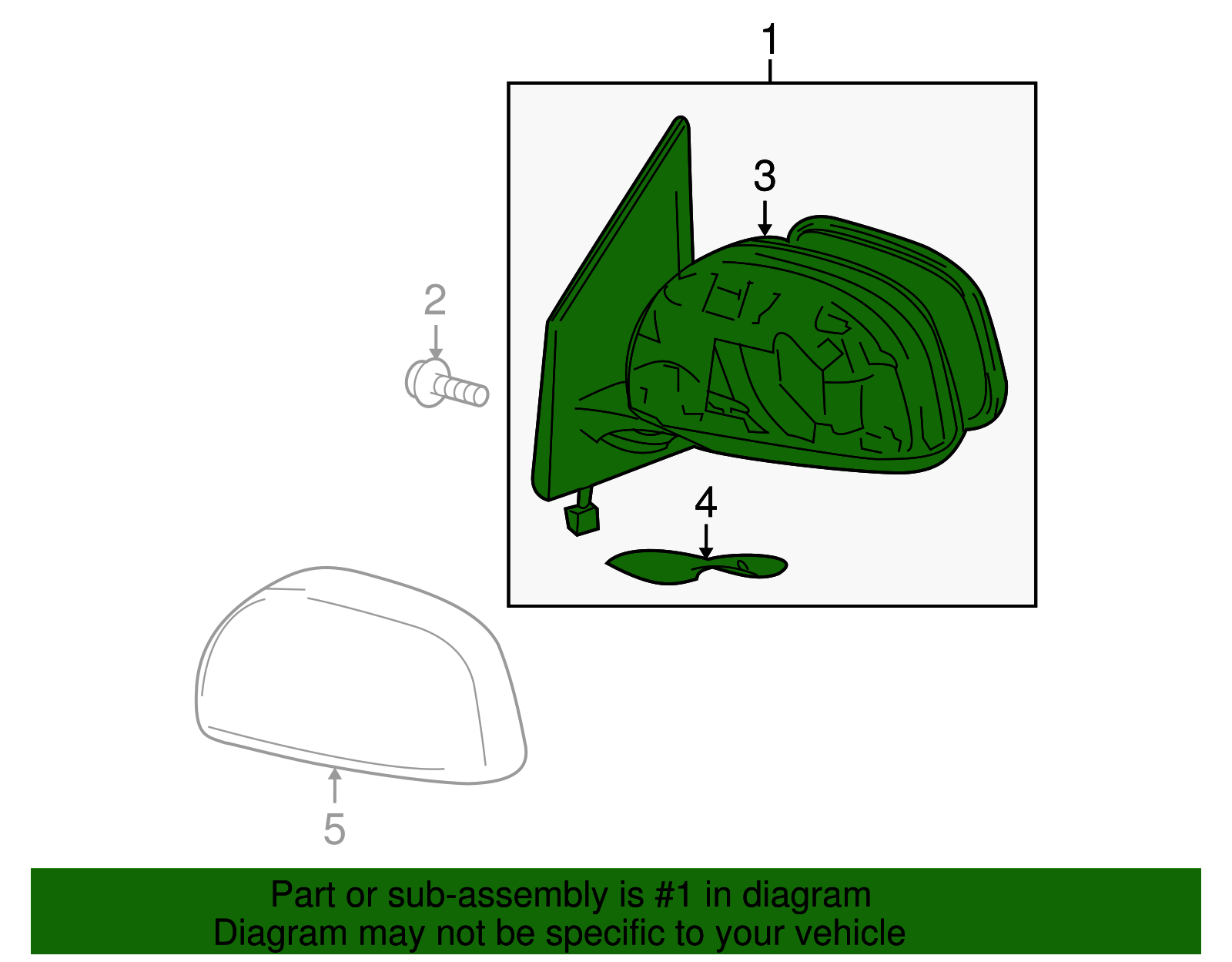 87908-0R020 - Mirror Assembly Right, Front Right 2012 Toyota RAV4 ...