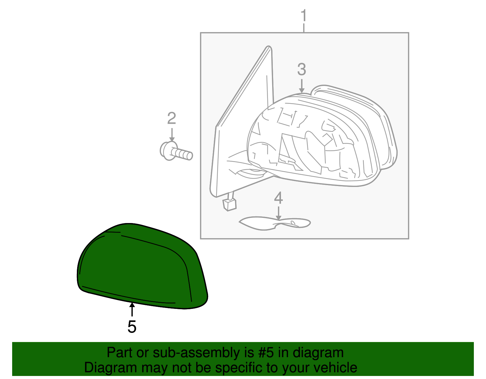 2009-2011 Toyota RAV4 2009-2011 Toyota RAV4 - Mirror Cover Left 87945 ...