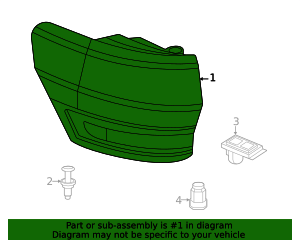 68471330AB - Backup Lamp Right | Mopar Parts Canada
