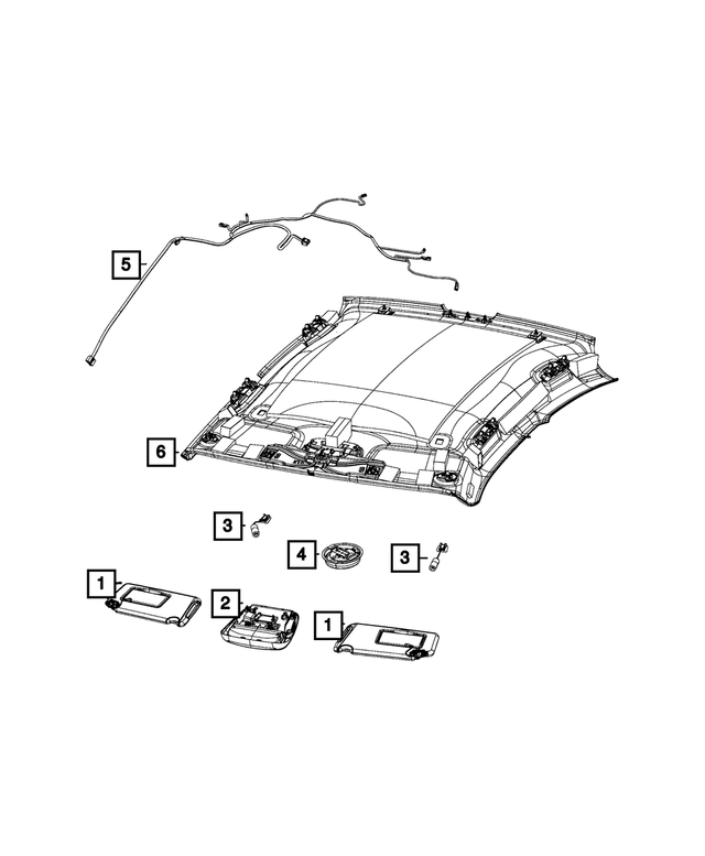 2006-2025 Mopar Dome Lamp 68351279AA | Mopar eStore