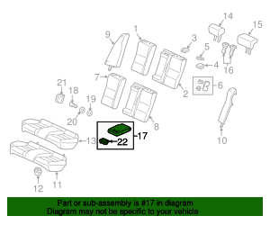82180-TP6-A12ZC - Armrest 2013-2015 Honda Crosstour | Honda Parts Online