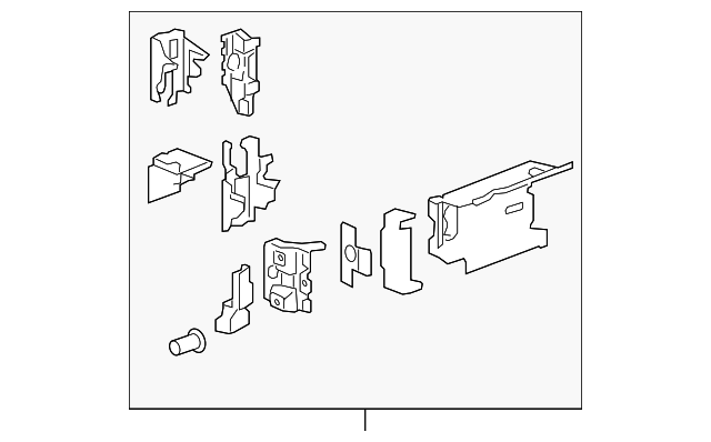 57014-33010 - Rail End - 2018 Toyota Camry | OEM Genuine Toyota Parts