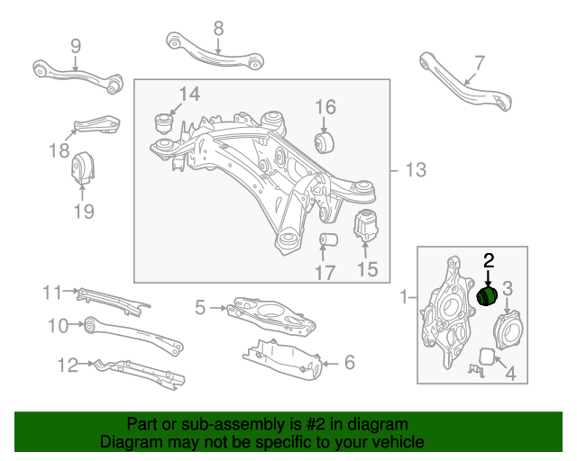Genuine OEM Lower Control Arm Outer Bushing | 204-352-00-27 | Fits ...