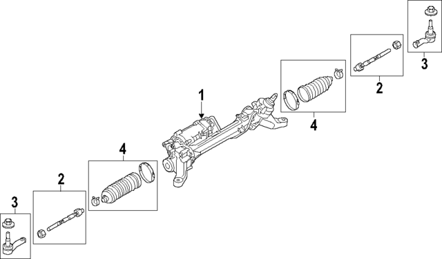 Genuine OEM Steering Gear Part# LR143418 Fits 2017 Land Rover Range ...