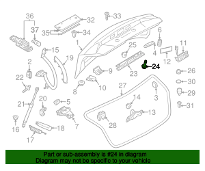 N-106-532-01 - Side Shield Bolt 2008-2023 Audi | Audi OEM Parts