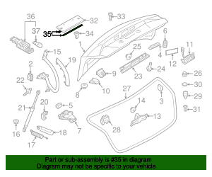 8D0-853-419-D - License Bracket Packing 2008-2011 Audi ...