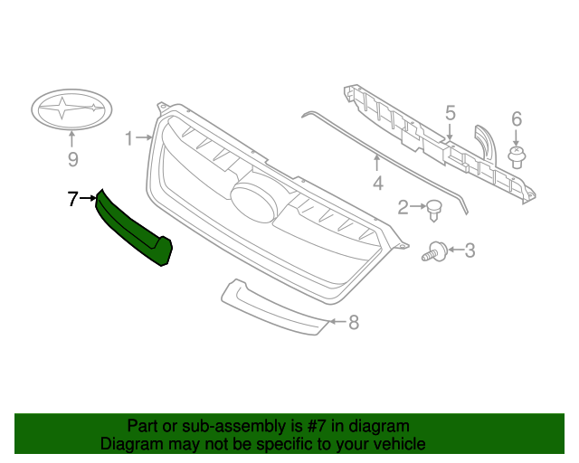 2012-2014 Subaru Impreza OEM NEW 12-2014 Subaru Impreza Right Hand ...